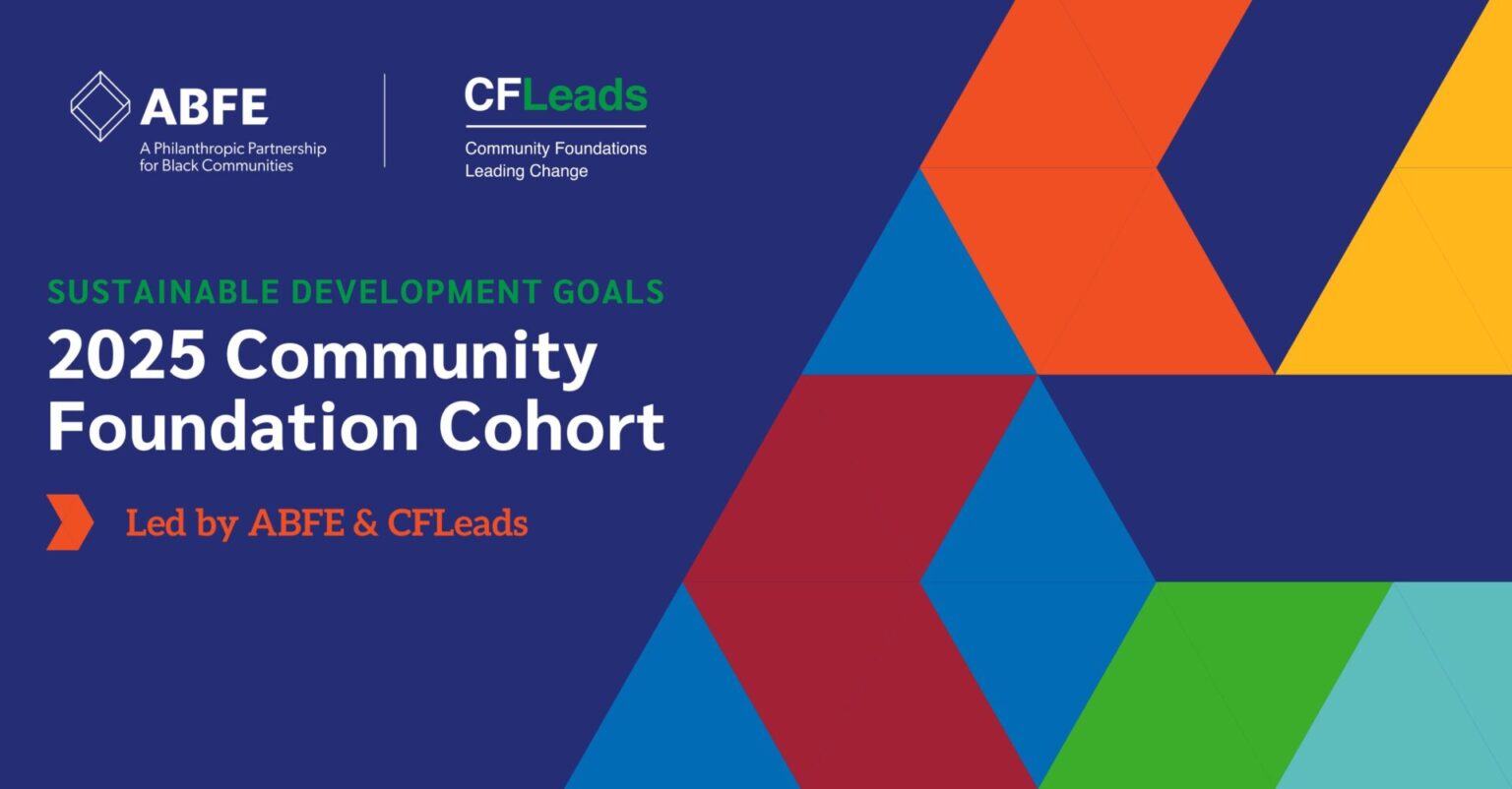 Sustainable Development Goals (SDGs) 2025 Community Foundation Cohort ...